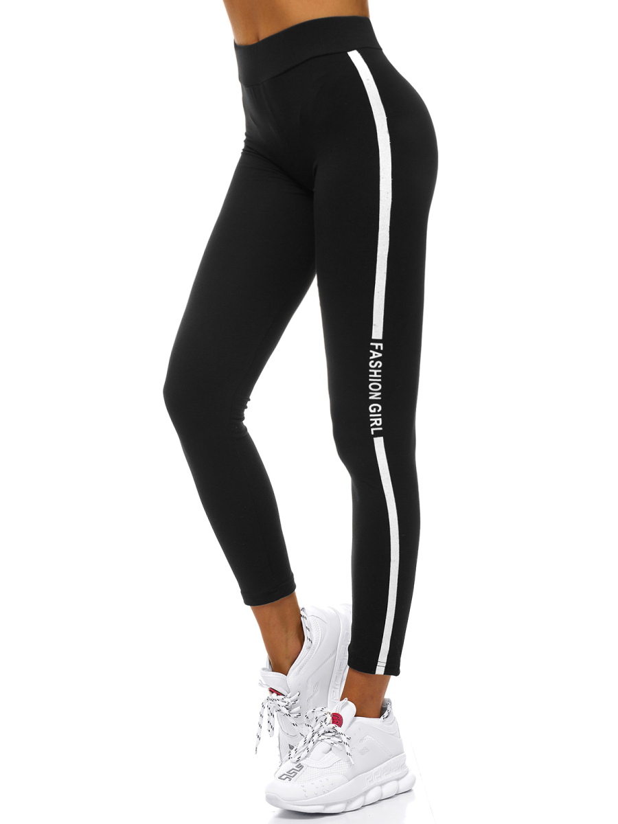 Colanţi femei negri-rosii OZONEE O/82337 | OZONEE.RO