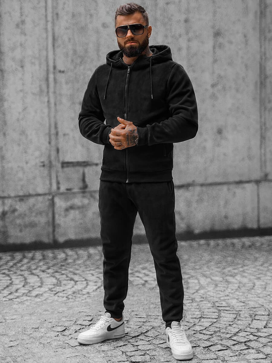 Compleu sport bărbaţi negru OZONEE O/3A150 | OZONEE.RO