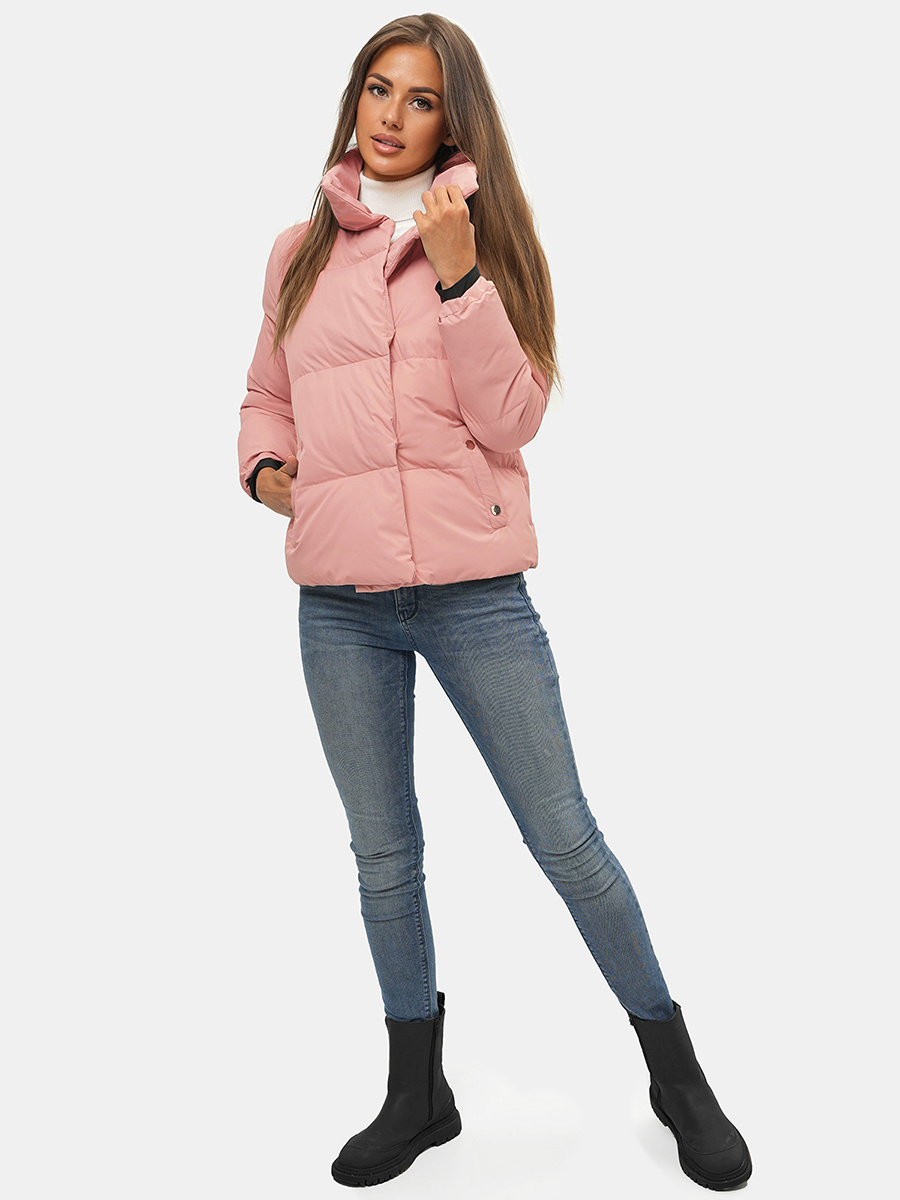 Geacă de iarnă femei roz OZONEE JS/M23062/46 | OZONEE.RO